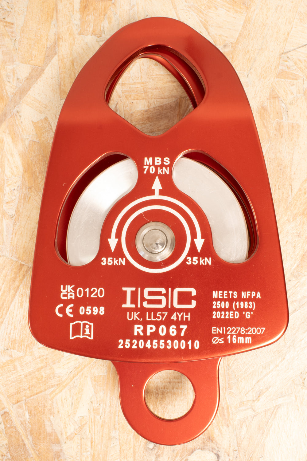 ISC - Double Prussik Pulley - Aluminium – Rope Access Equip